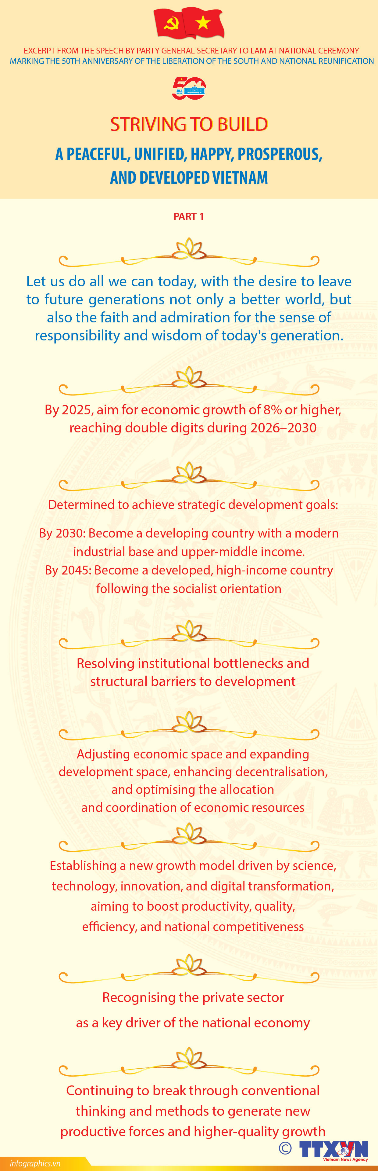 Striving to build a peaceful, unified, happy, prosperous, and developed ...